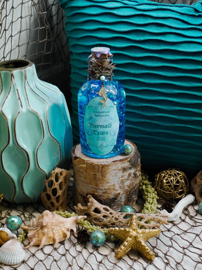 MERMAID TEARS Large Bottle of Tears for Alchemist Witch & | Etsy