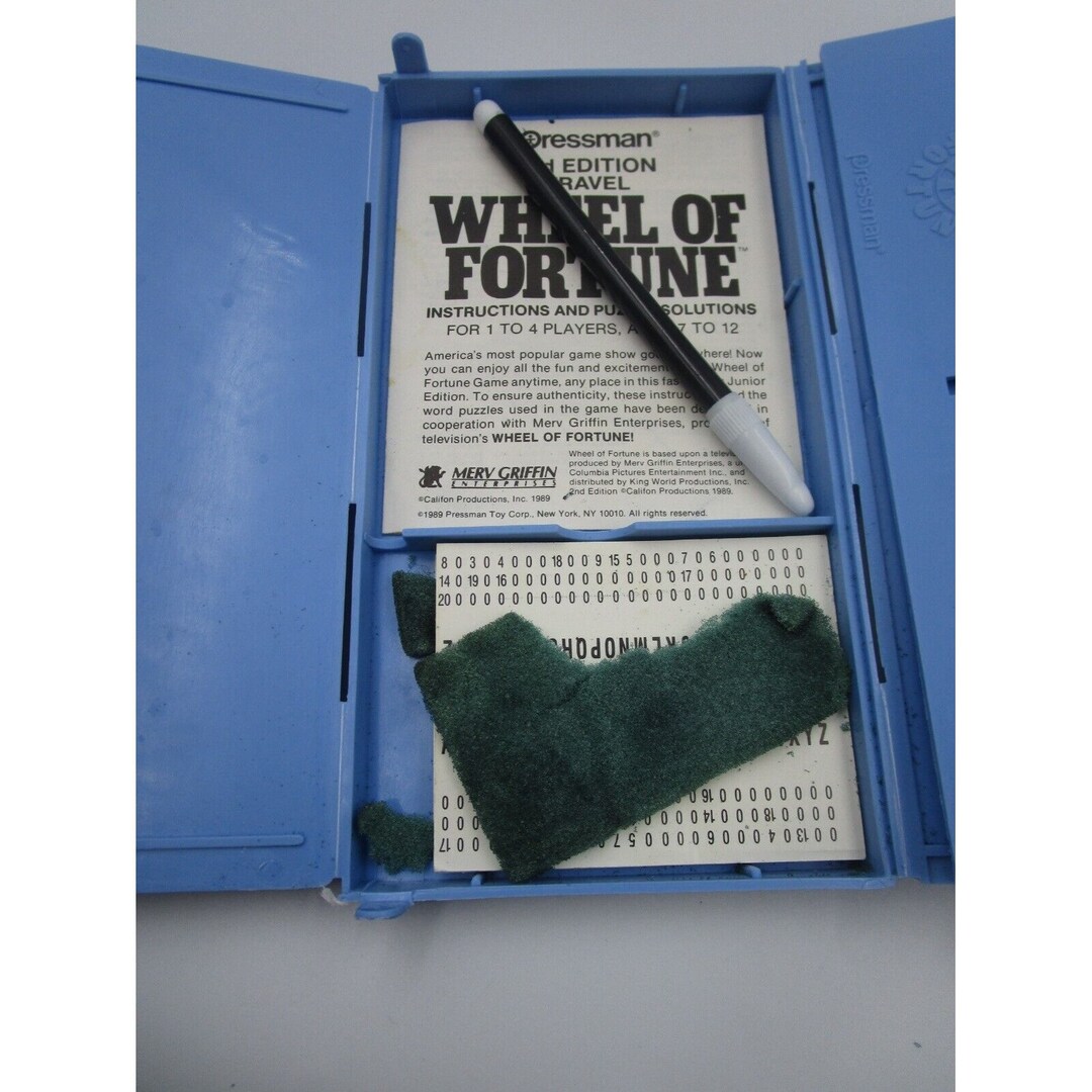 Vintage Travel Wheel of Fortune 1988 Pressman, Complete - Etsy