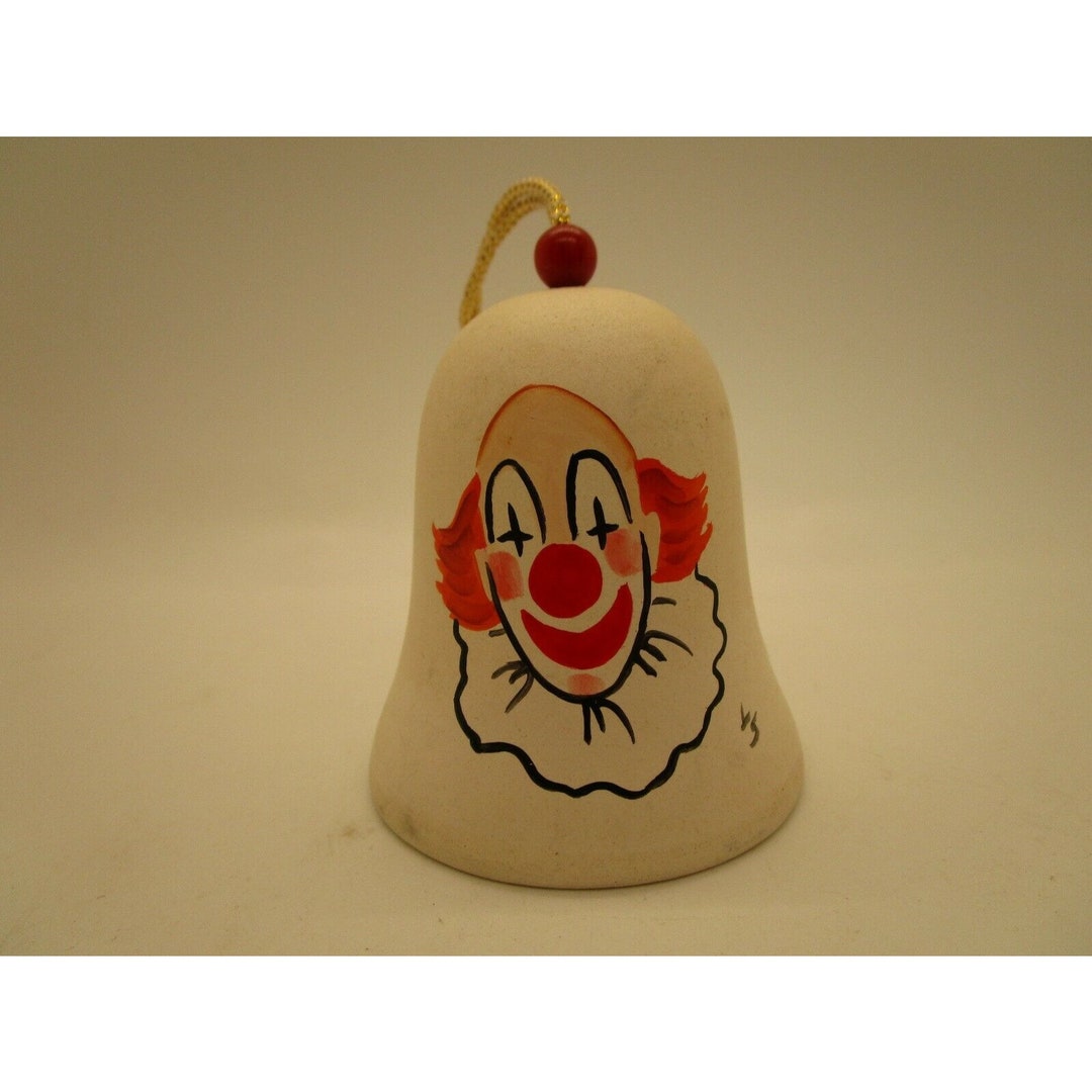 Hand Painted Clown Ceramic Bell Sandstone Creations Tempe, AZ - Etsy