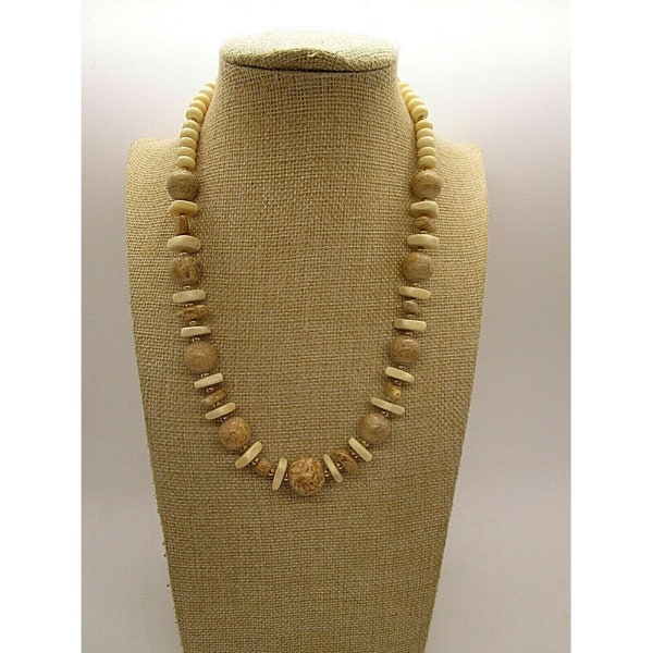 Bone Bead Necklace - Etsy