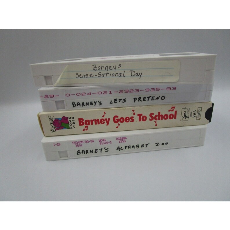 Barney VHS Lot Goes to School VHS Video Tape Sing Along - Etsy