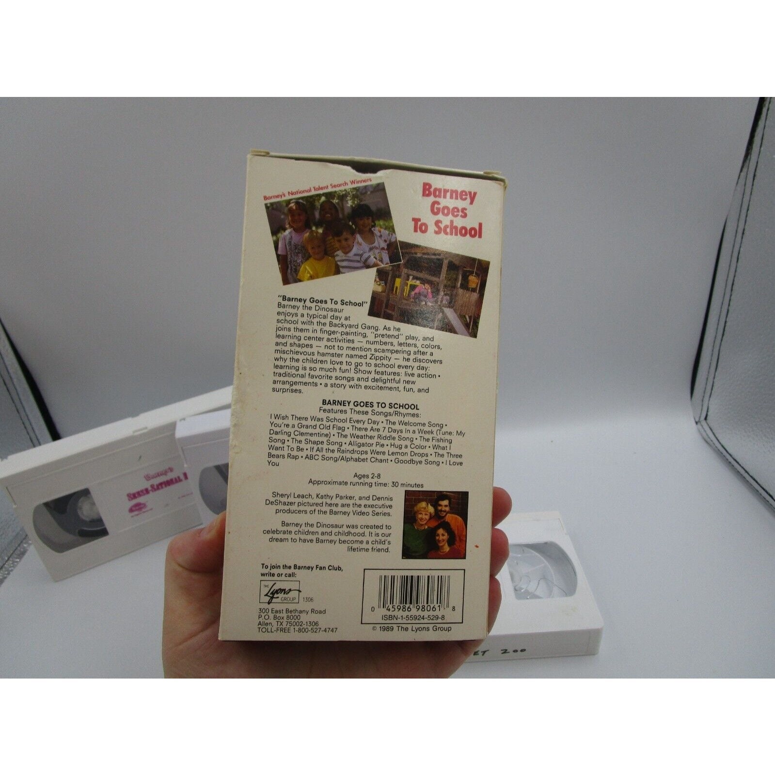 Barney VHS Lot Goes to School VHS Video Tape Sing Along - Etsy Israel