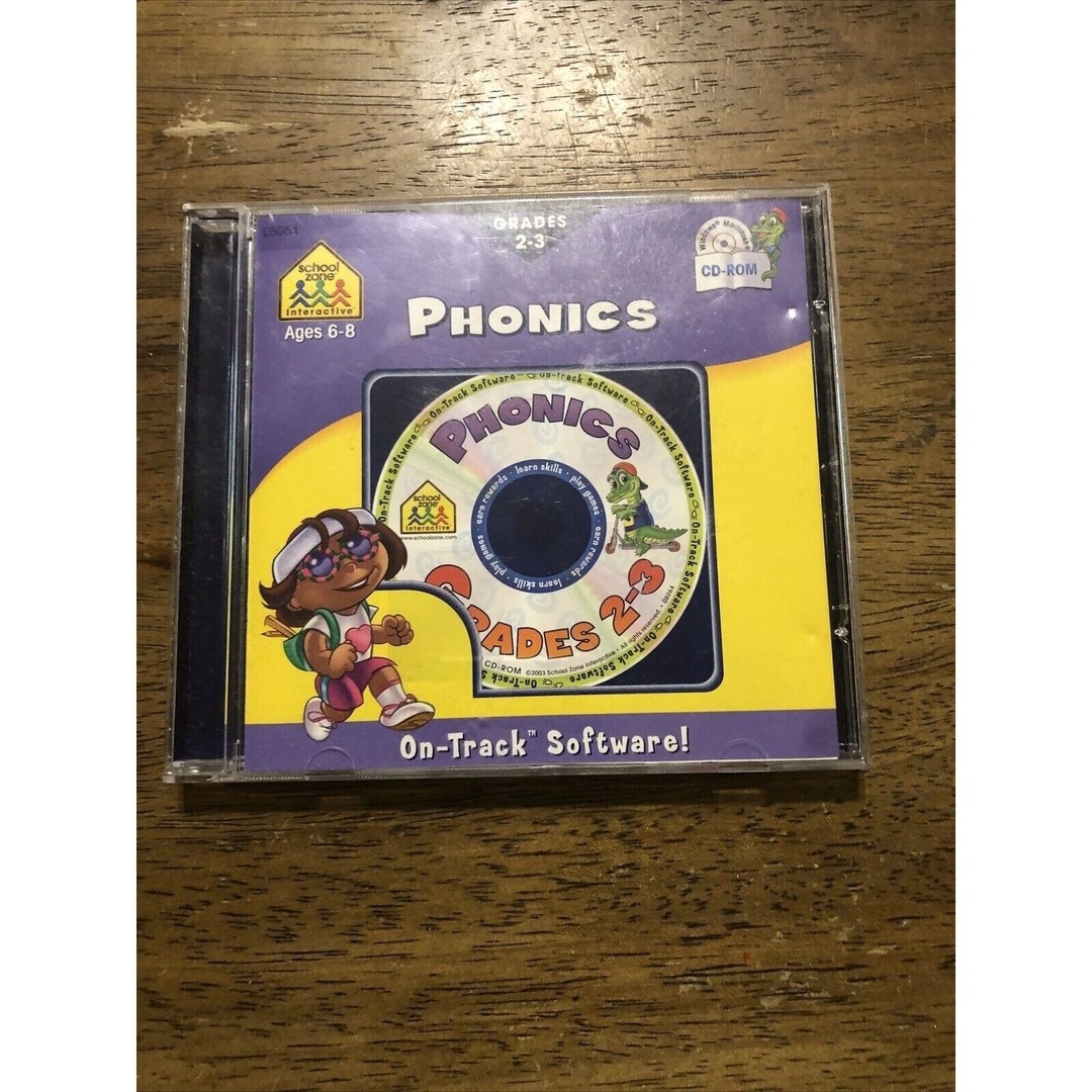 School Zone Phonics V.5 - Grade 2 to 3 (windows/mac, 2003) CD-ROM ...