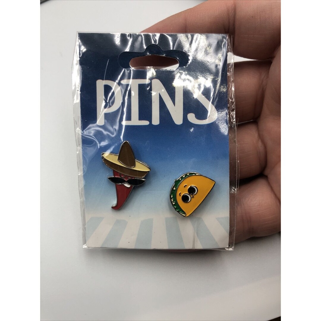Kalan Pins Taco and Chili Pepper New Sealed - Etsy