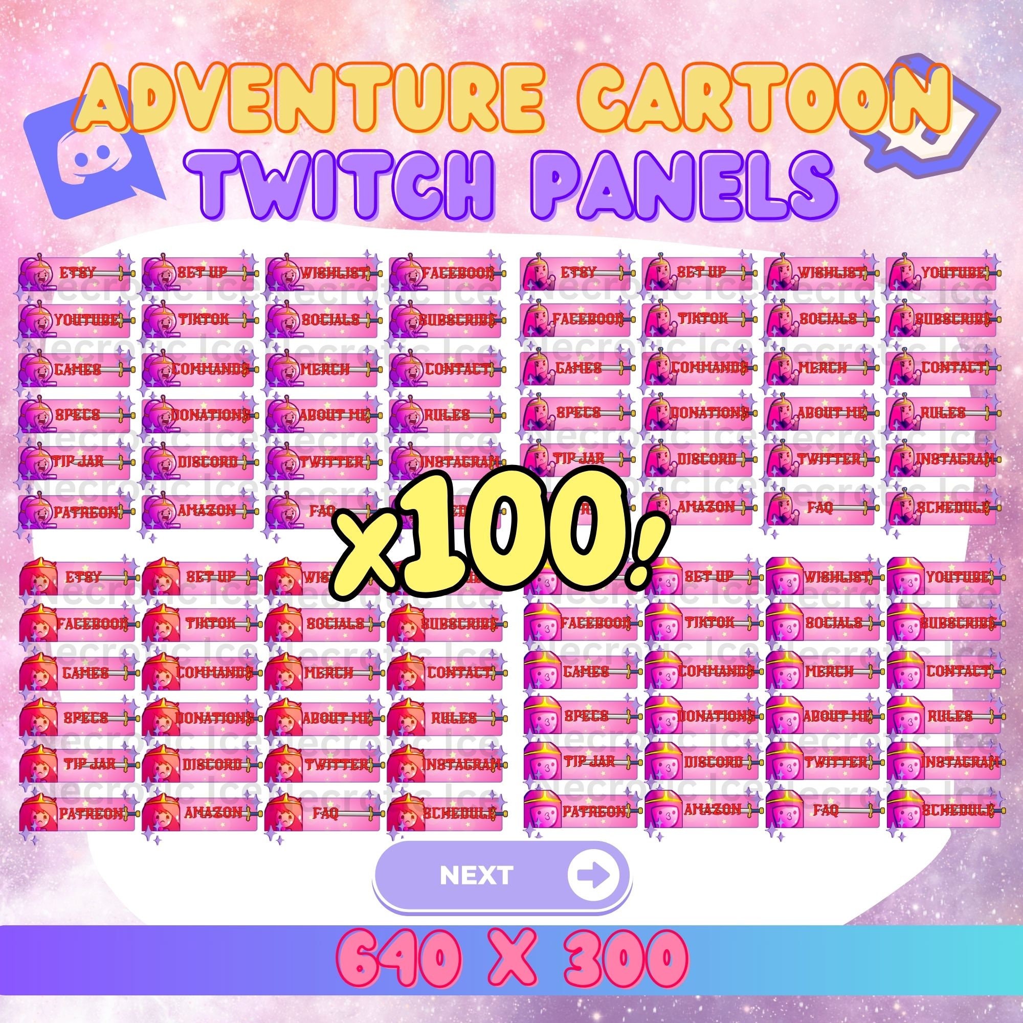Adventure Cartoon Twitch Panel Mega Bundle Twitch Panel Kawaii - Etsy