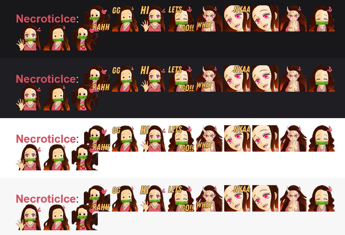 Demon Killer Demon Girl Emote Demon Twitch Emote Twitch Sub Badge ...