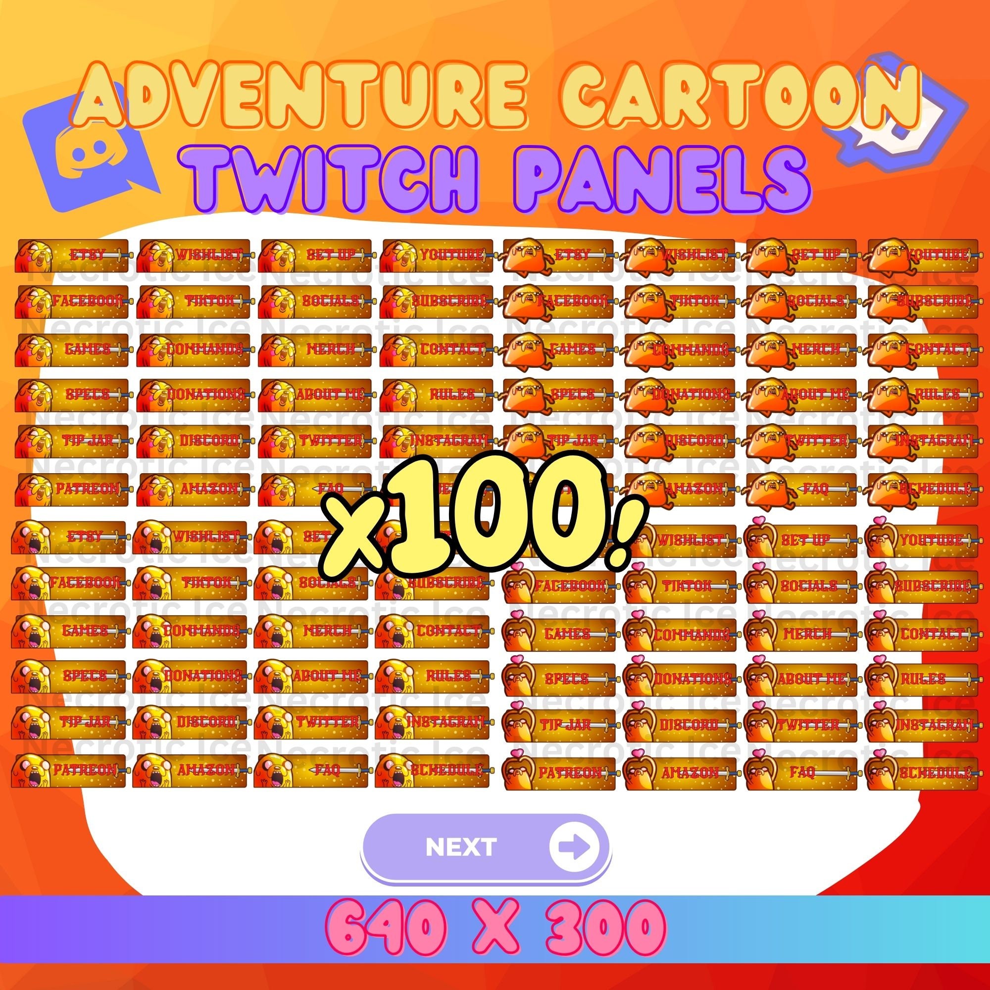 Adventure Cartoon Twitch Panel Mega Bundle Twitch Panel Kawaii - Etsy