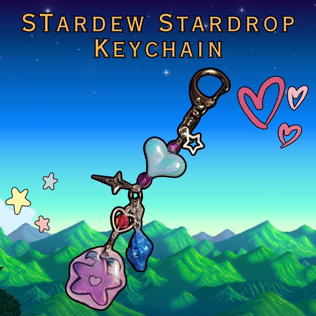 Stardrop Fruit Stardew Key Chain Mermaid Pendant Seashell Mermaid Core ...