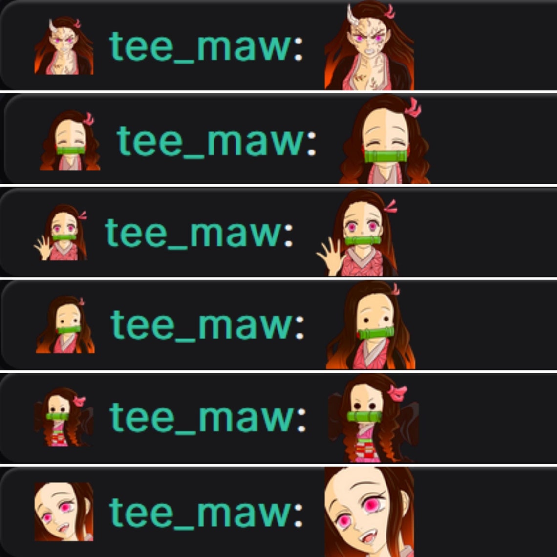 Demon Killer Demon Girl Emote Demon Twitch Emote Twitch Sub Badge ...