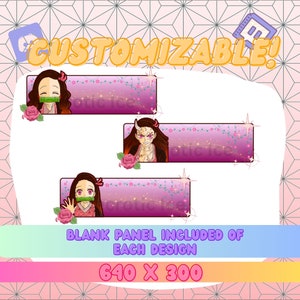 Demon Killer Demon Girl Panel Demon Twitch Panel Twitch Anime Panel ...