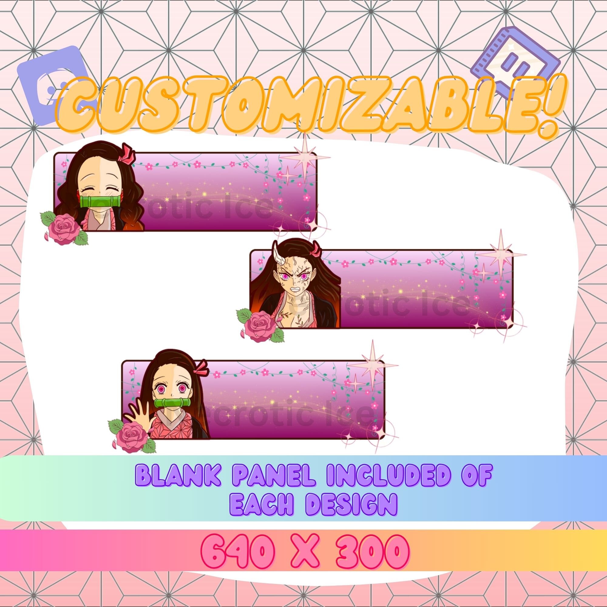 Demon Killer Demon Girl Panel Demon Twitch Panel Twitch Anime Panel ...