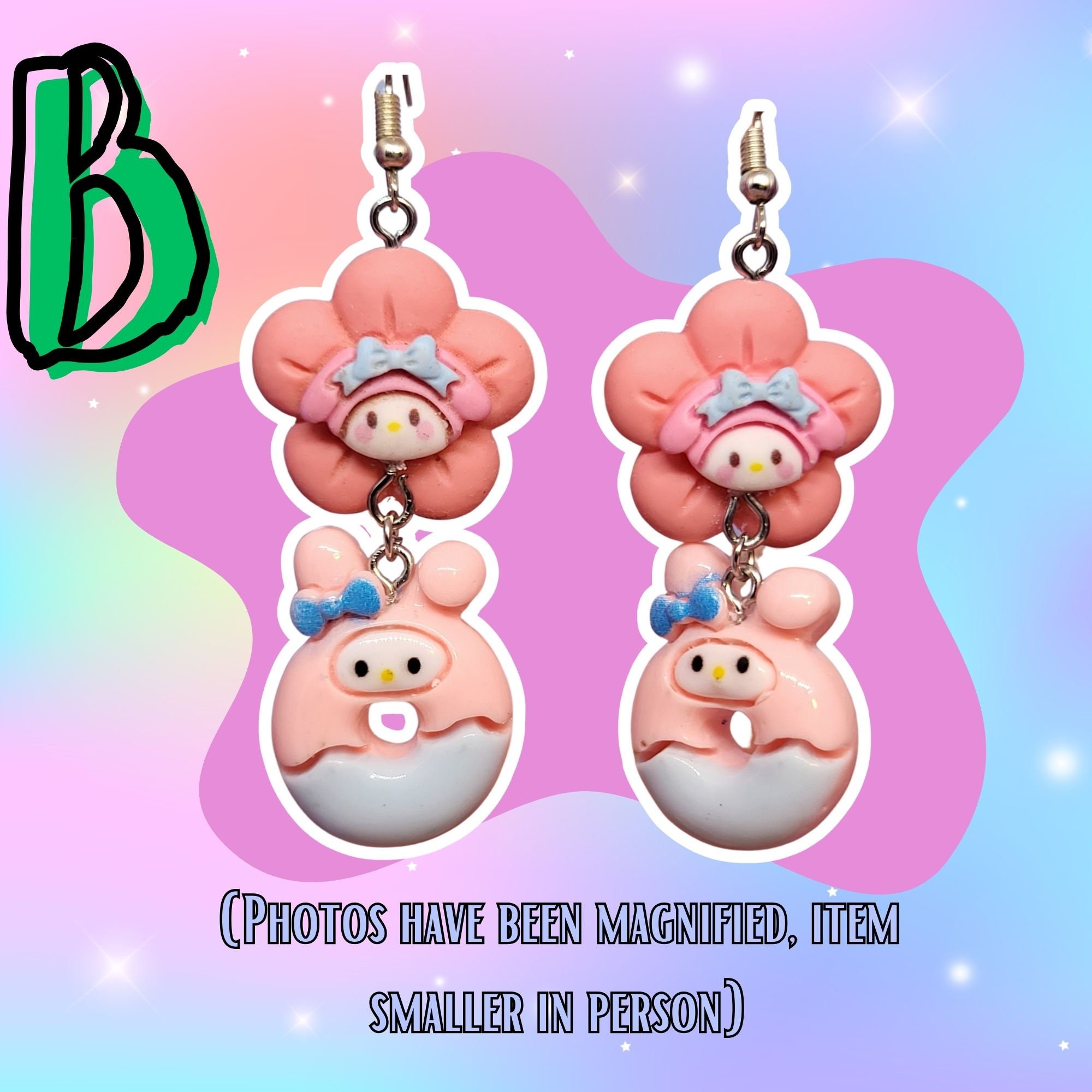 Kawaii Long Pastry Earring Hand-made Jewelry Kawaii Core Jewelry Bunny ...