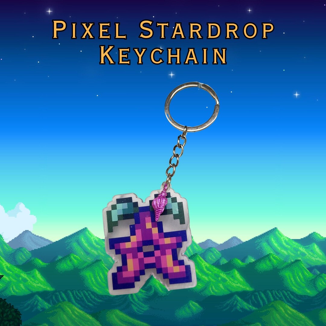 Stardrop Fruit Stardew Key Chain Mermaid Pendant Seashell Mermaid Core ...