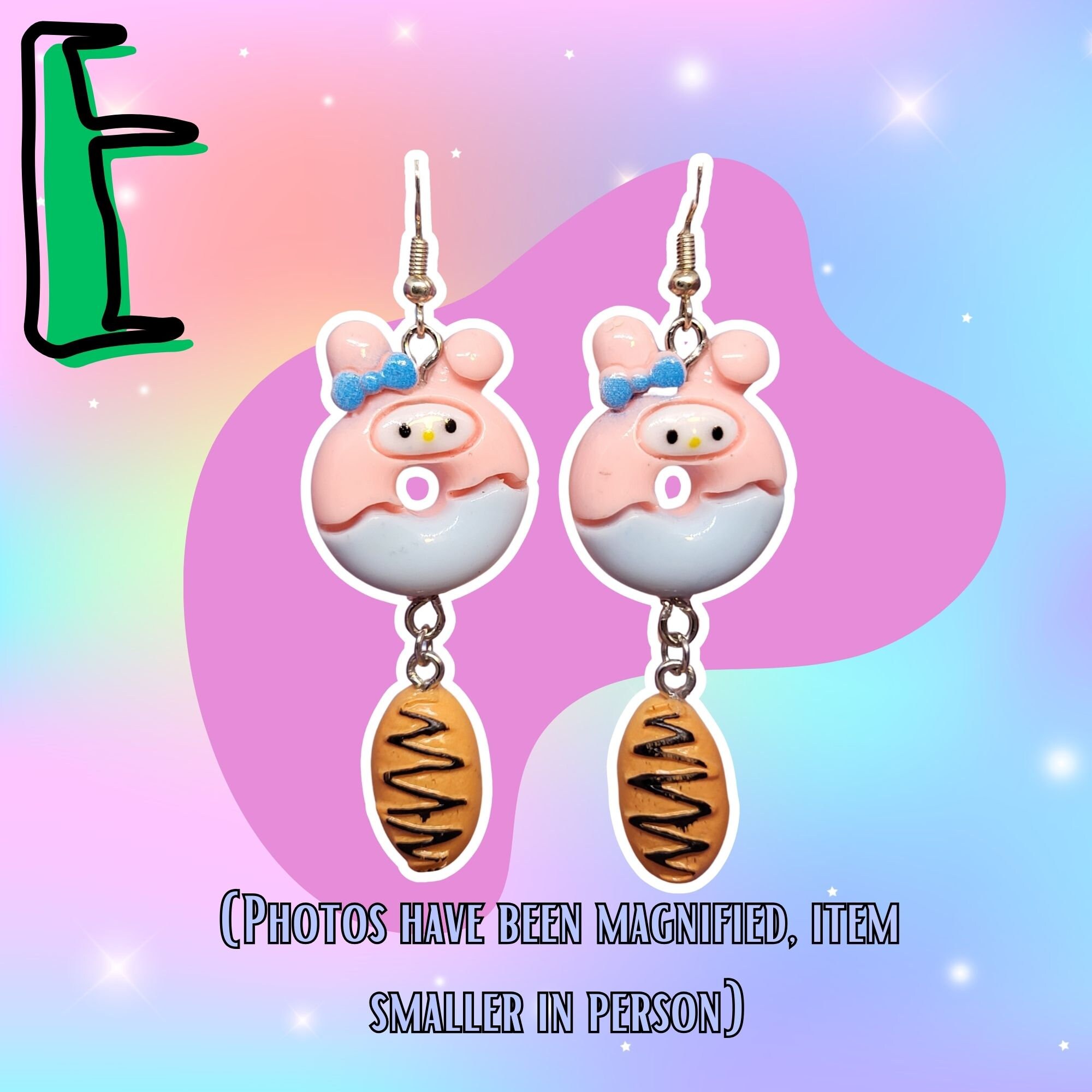 Kawaii Long Pastry Earring Hand-made Jewelry Kawaii Core Jewelry Bunny ...