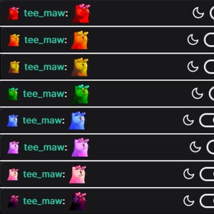 Kawaii Cat Twitch Emote and Sub Badge Streamer Set Rainbow Funny Cat ...