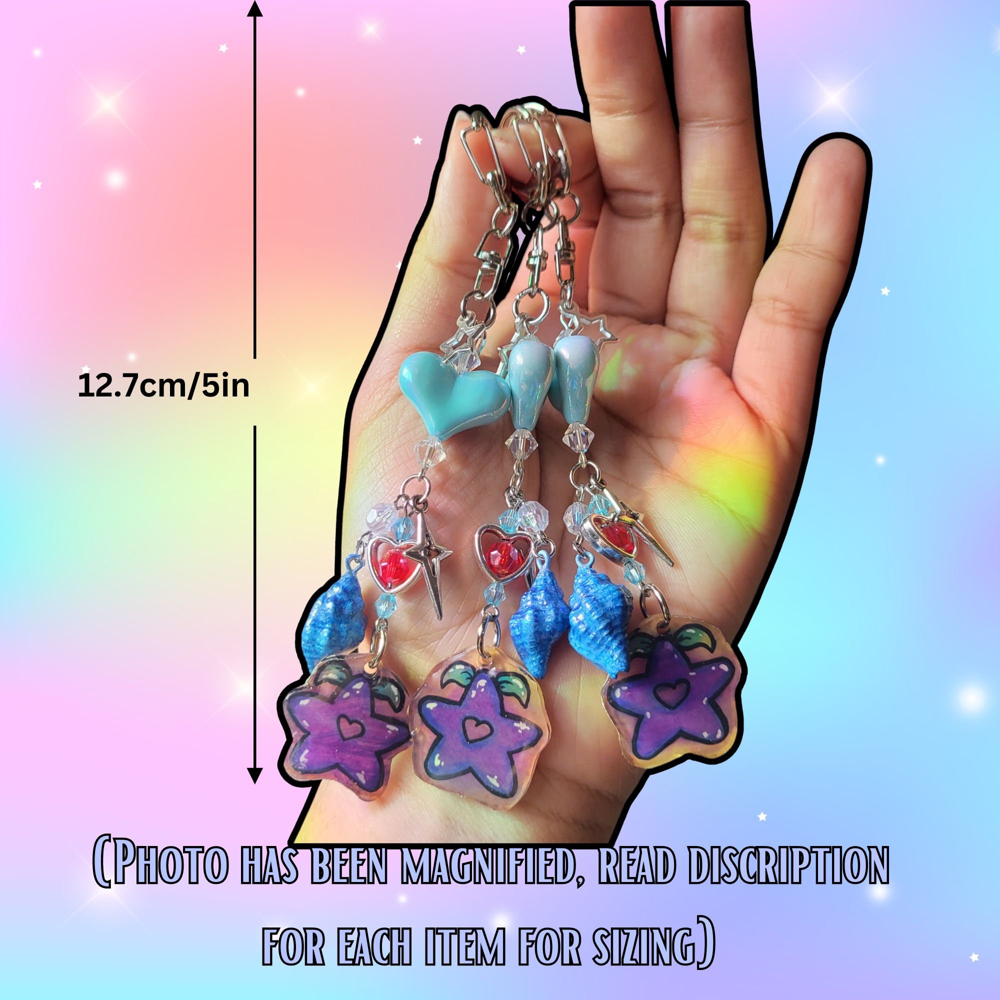 Stardrop Fruit Stardew Key Chain Mermaid Pendant Seashell Mermaid Core ...