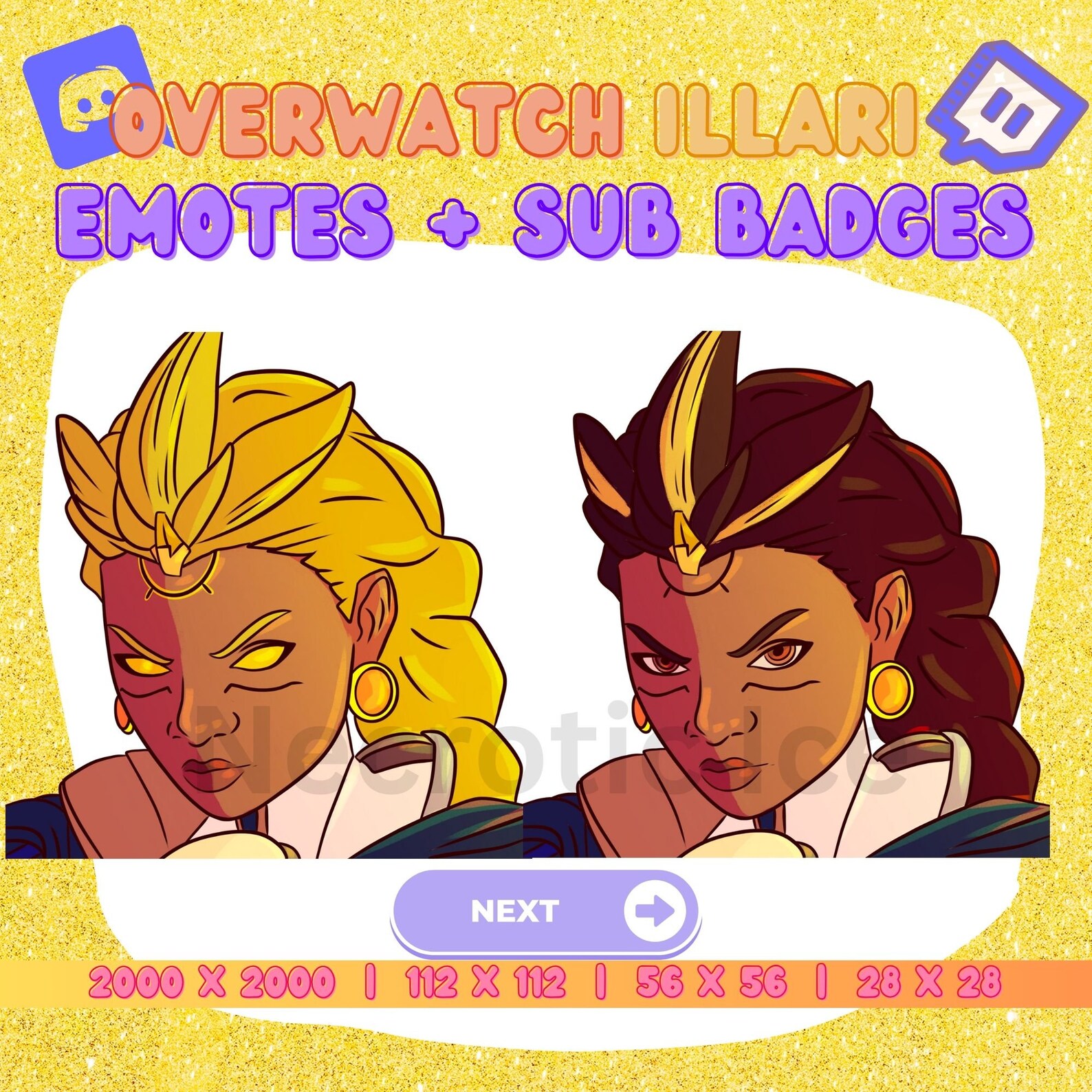 Overwatch Illari Emote / Sub Badge 65 Pack Multiple Version - Etsy
