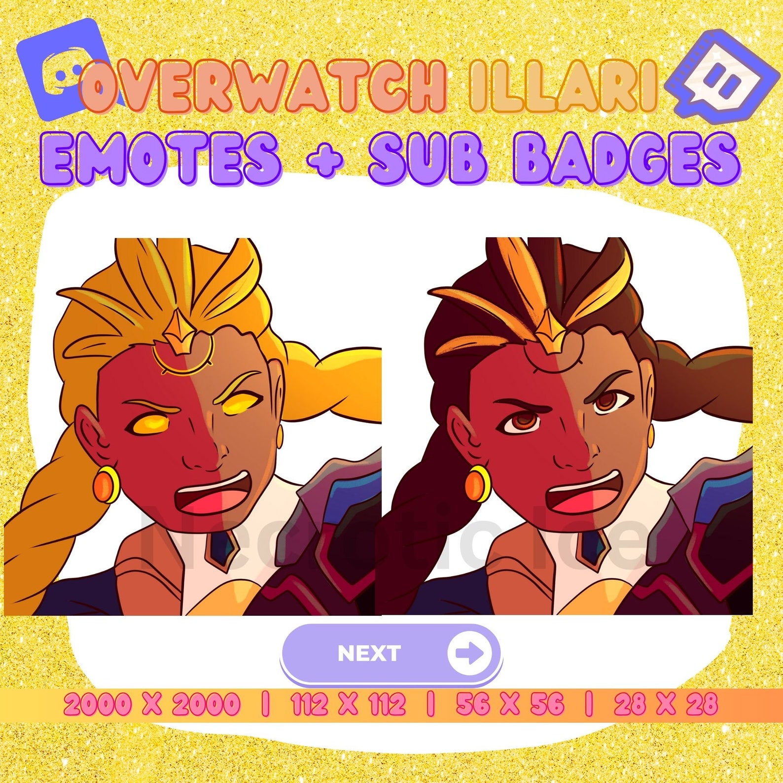 Overwatch Illari Emote / Sub Badge 65 Pack Multiple Version - Etsy