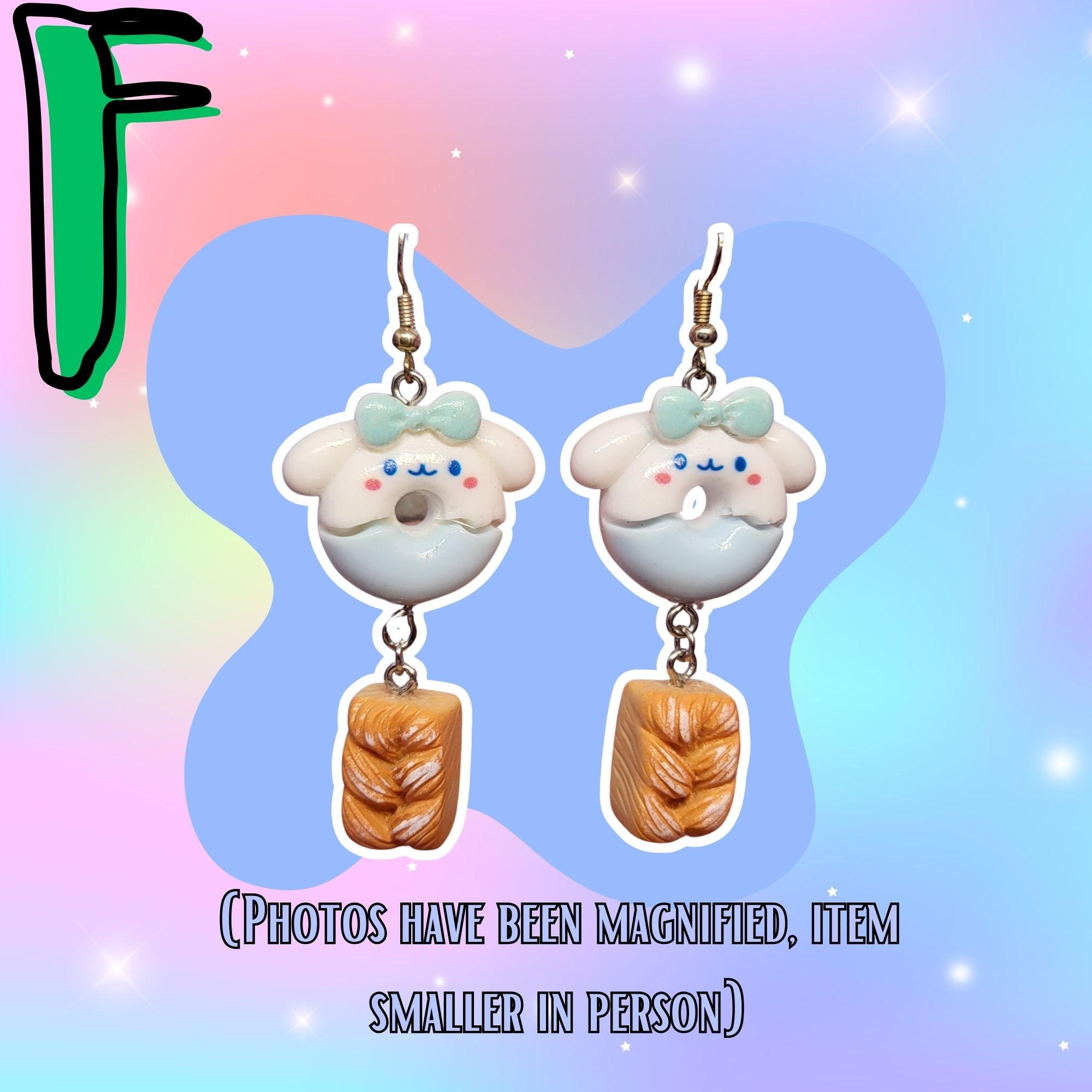 Kawaii Long Pastry Earring Hand-made Jewelry Kawaii Core Jewelry Bunny ...