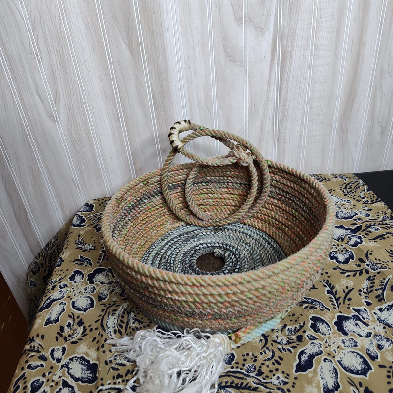 Lariat Rope Basket - Etsy