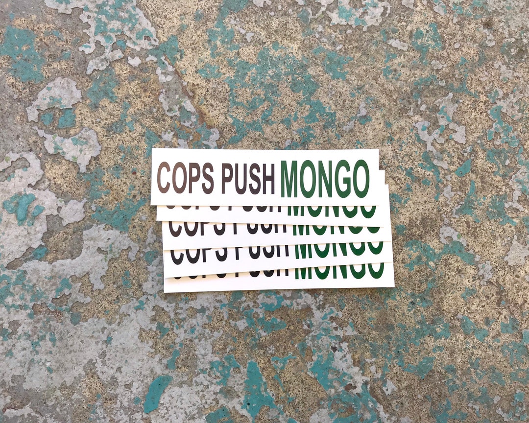 Mini Cops Push Mongo Skateboard Stickers Vintage 90s Y2K Grind Tony ...