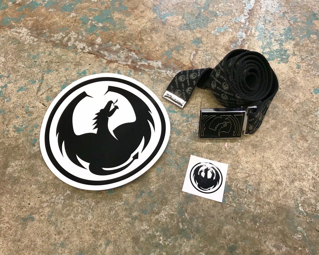 Vintage Dragon Optical Bundle Web Belt and Stickers 90s Y2k - Etsy
