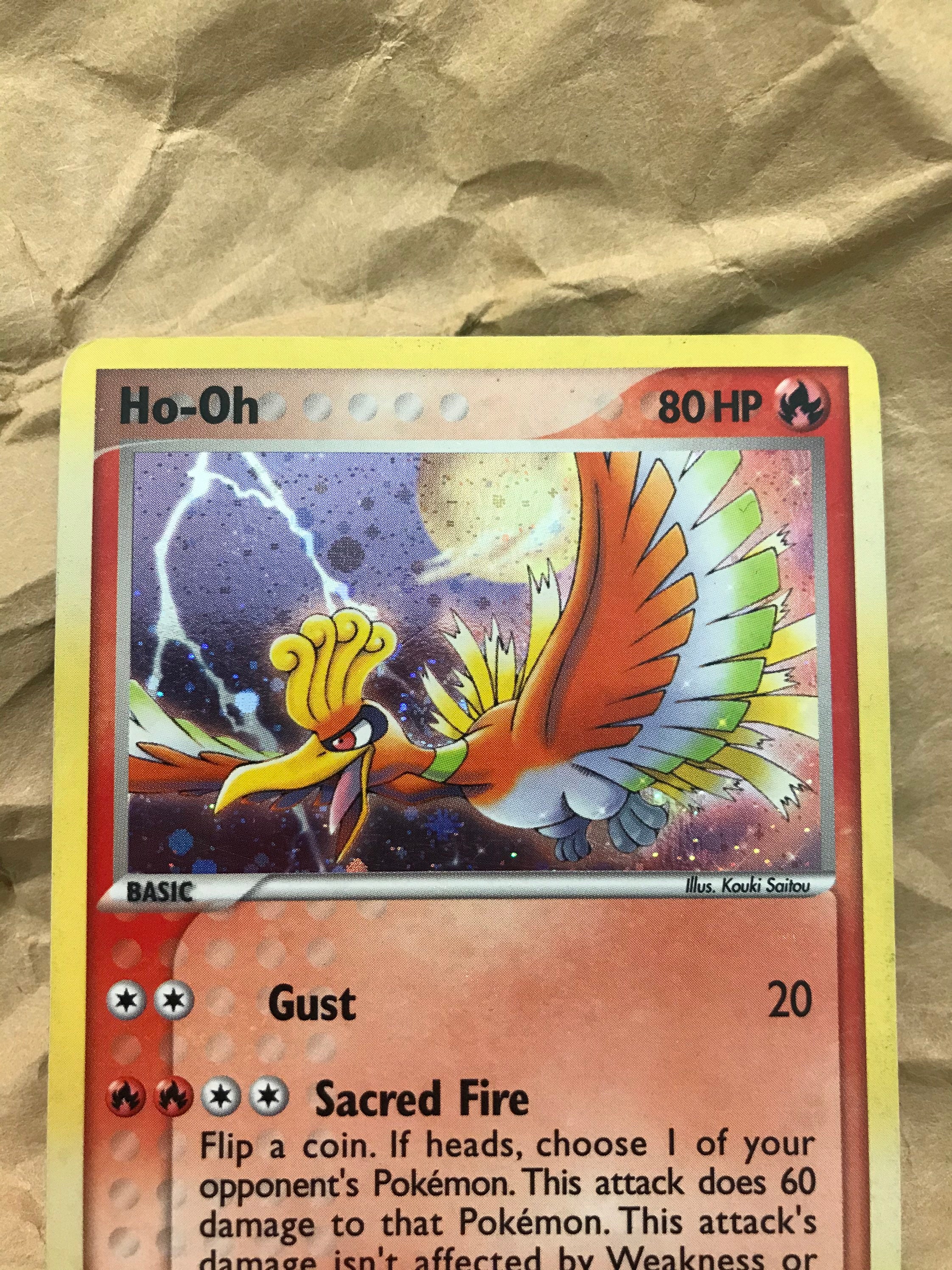 Vintage Ho-Oh Pokemon Card Holo EX Unseen Forces 27/115 | Etsy