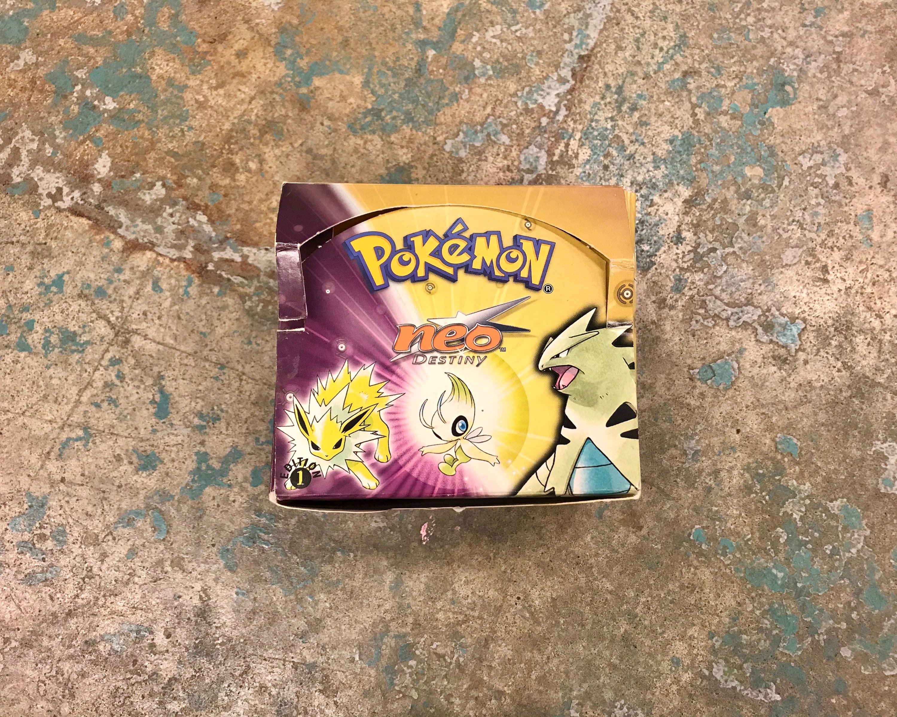 Empty First Edition Pokemon Neo Destiny Set Booster Box | Etsy
