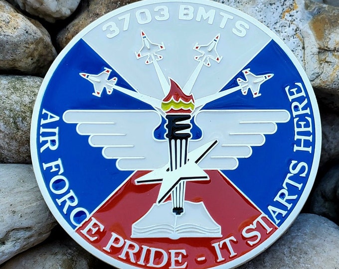 USAF 3703 BMTS Throwback Challenge Coin - Etsy