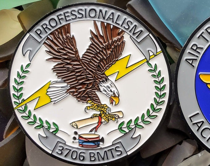 USAF 3706 BMTS Throwback Challenge Coin (round 2) - Etsy