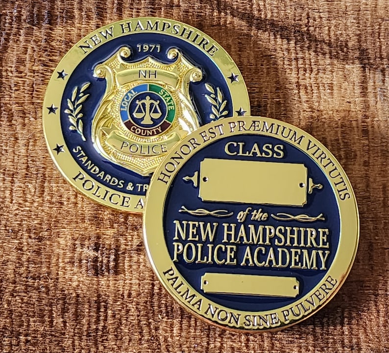 NH Police Academy Challenge Coin - Etsy