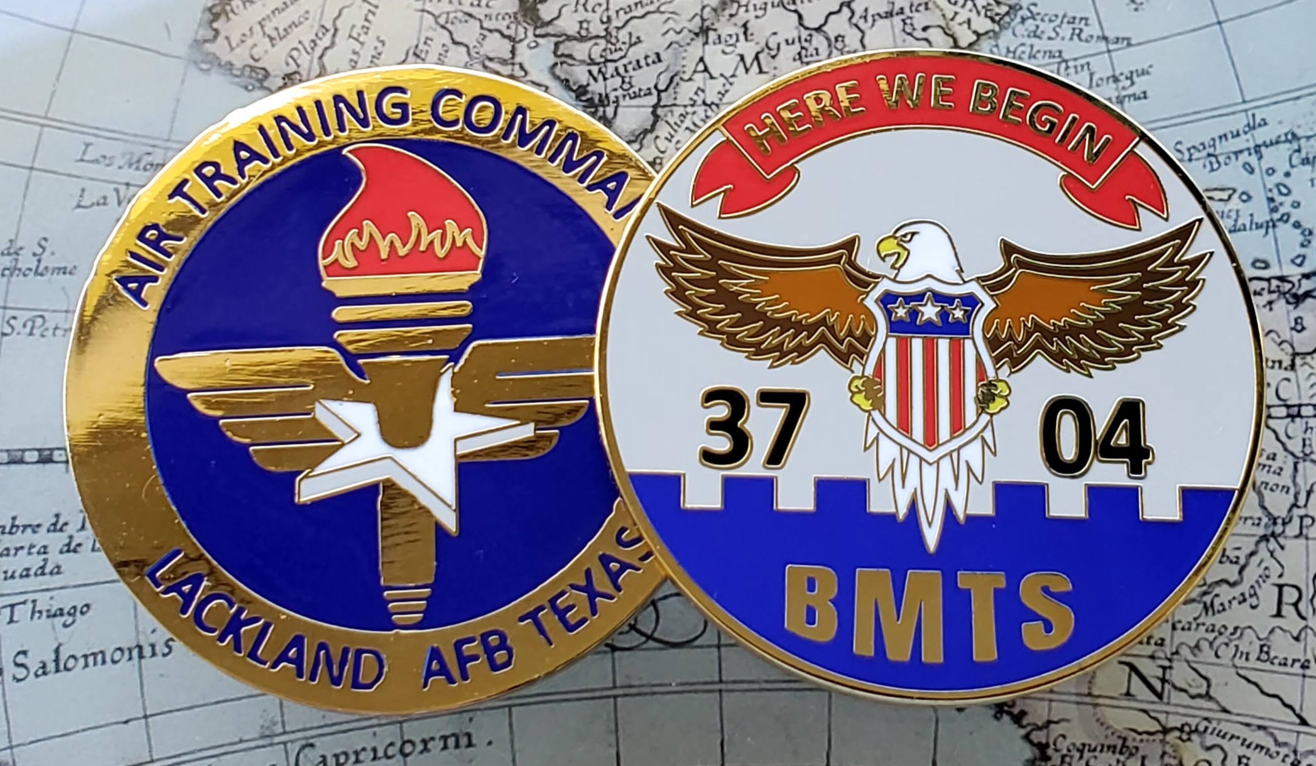 USAF 3704 BMTS Throwback Challenge Coin - Etsy