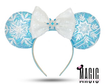 Elsa Mickey Ears | Etsy