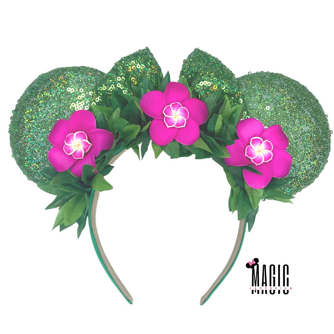 Moana Te Fiti Flower Crown Disney Inspired Mouse Ears - Etsy