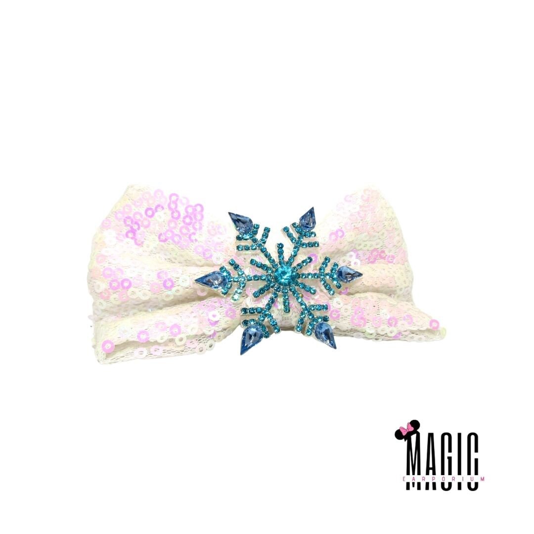 Elsa Ice Queen Princess Inspired Hair Bow | for Disneyland Disney World ...
