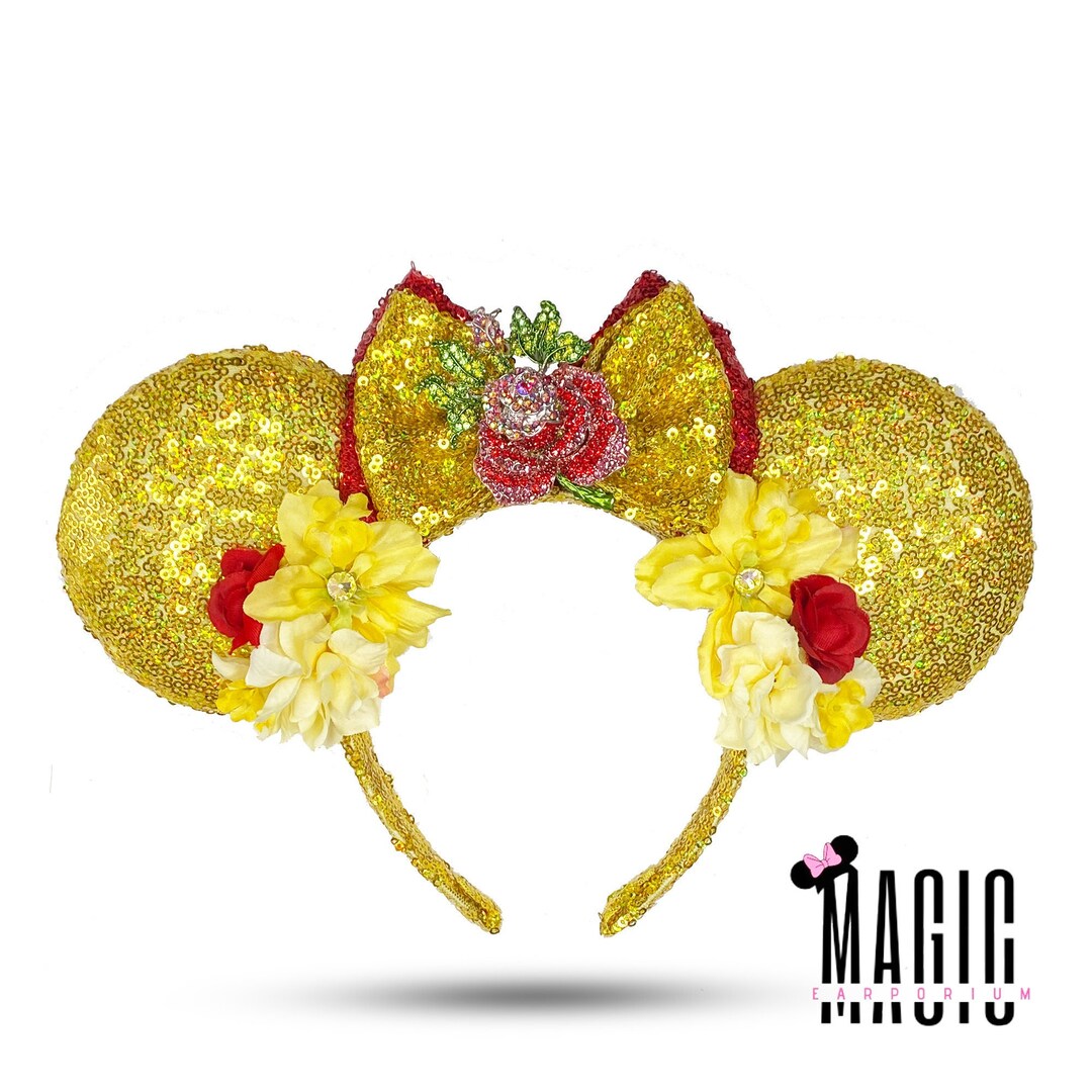 Beauty and the Beast Disney Princess Inspired Mouse Ears - Etsy