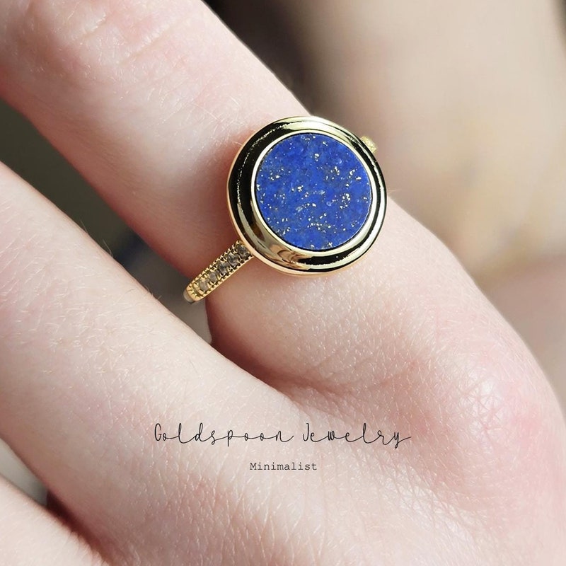 Blue Stone Ring - Etsy