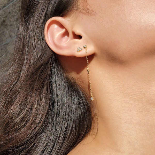 Chain Drop Earrings - Etsy