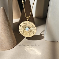 Disc Pendant - Etsy