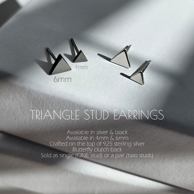 Triangle Earrings - Etsy