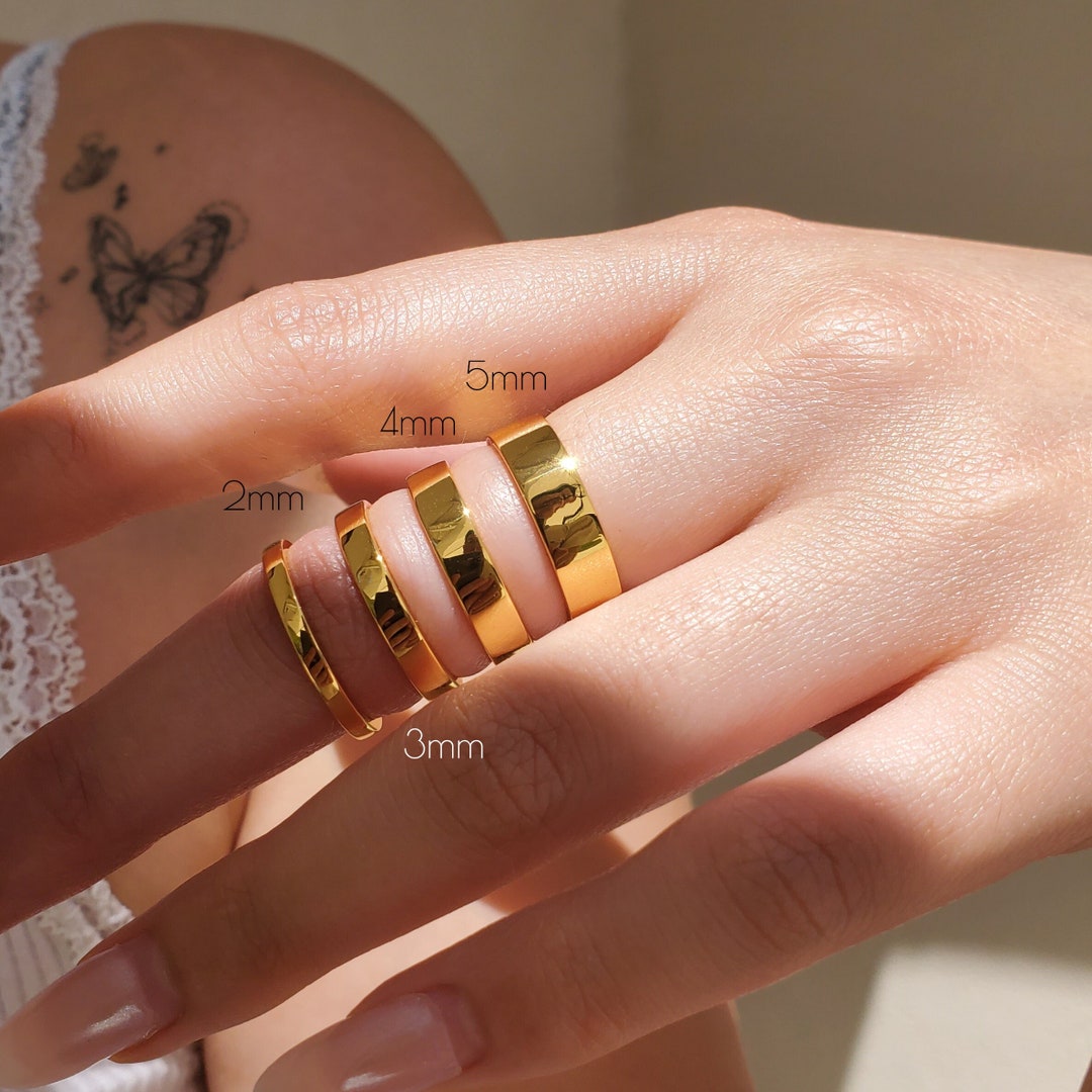 Band Ring, Wedding Ring, Engagement Ring, Classic Band Ring, Minimalist ...