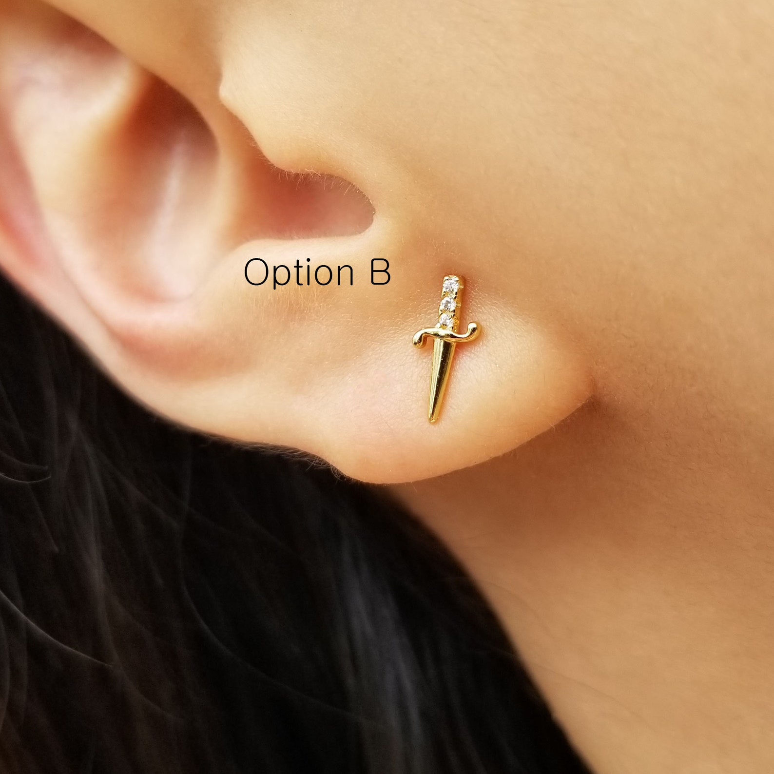 Dagger Earrings Sword Earrings Dagger Stud Earrings Sword - Etsy