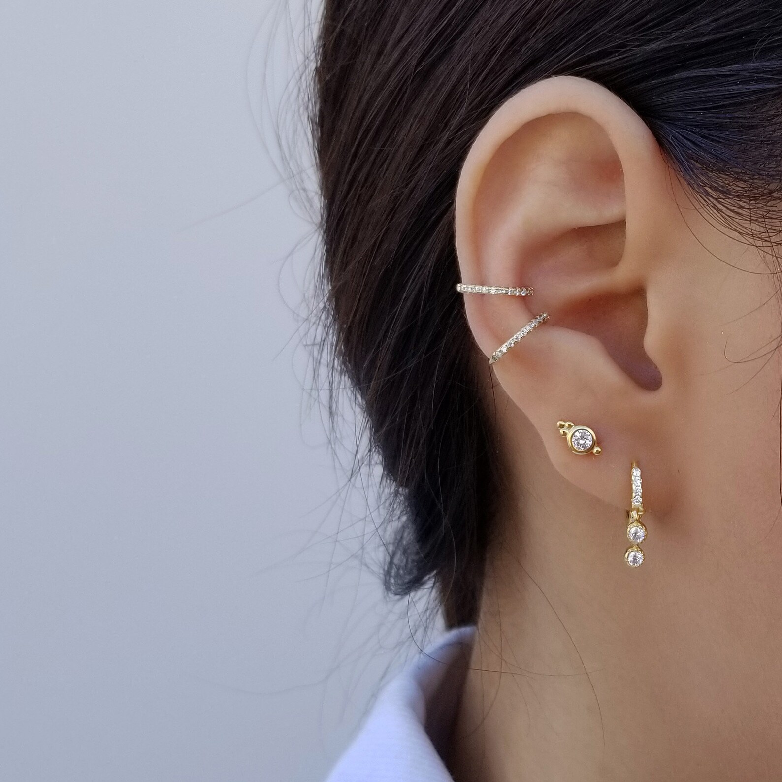 Tiny Stud Earrings, Minimalist Earrings, Bohemian Earrings, Dot ...
