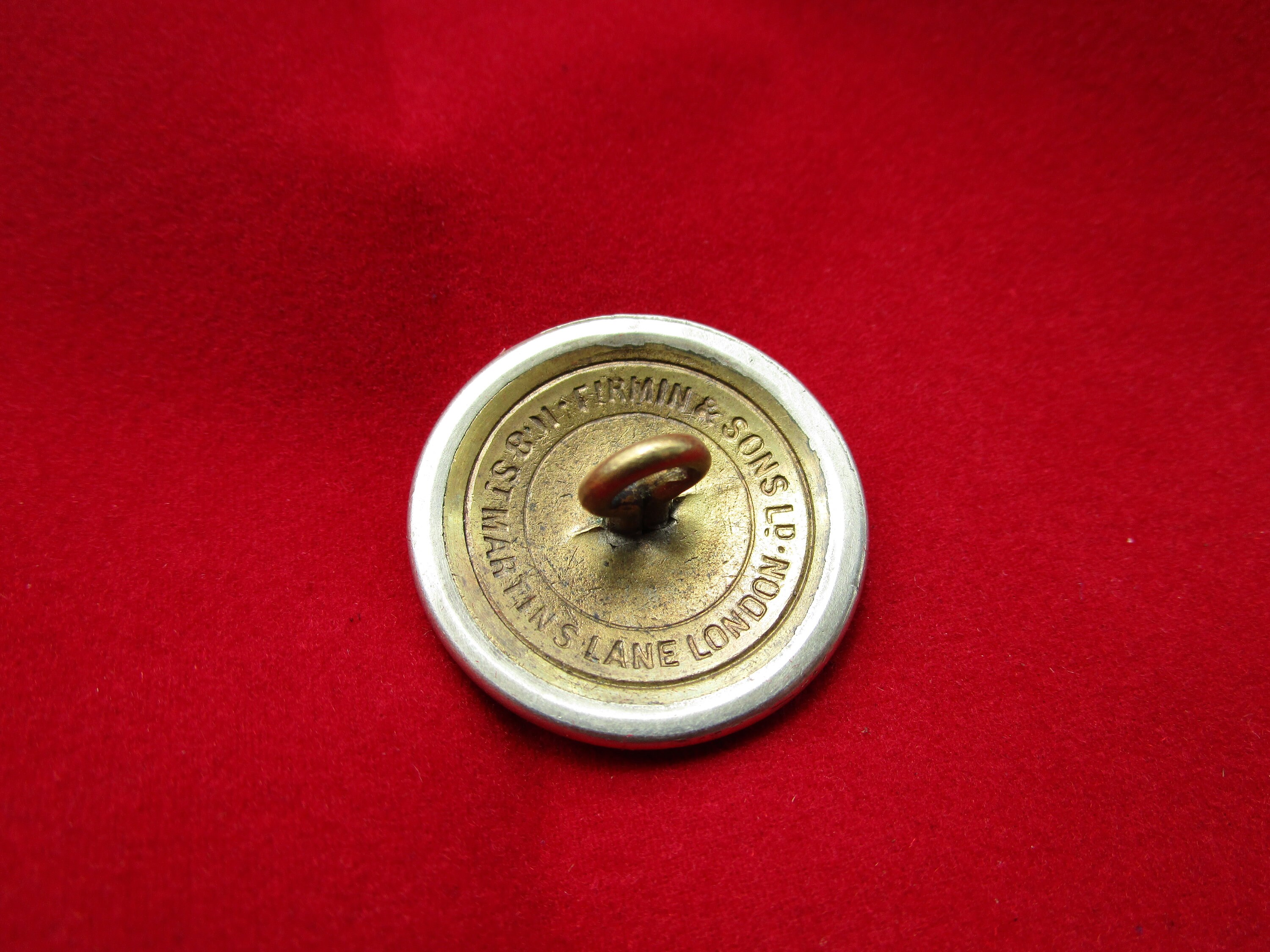 Antique Livery Button of a Tabot Dog and Armor Arm Scimitar Sword From ...