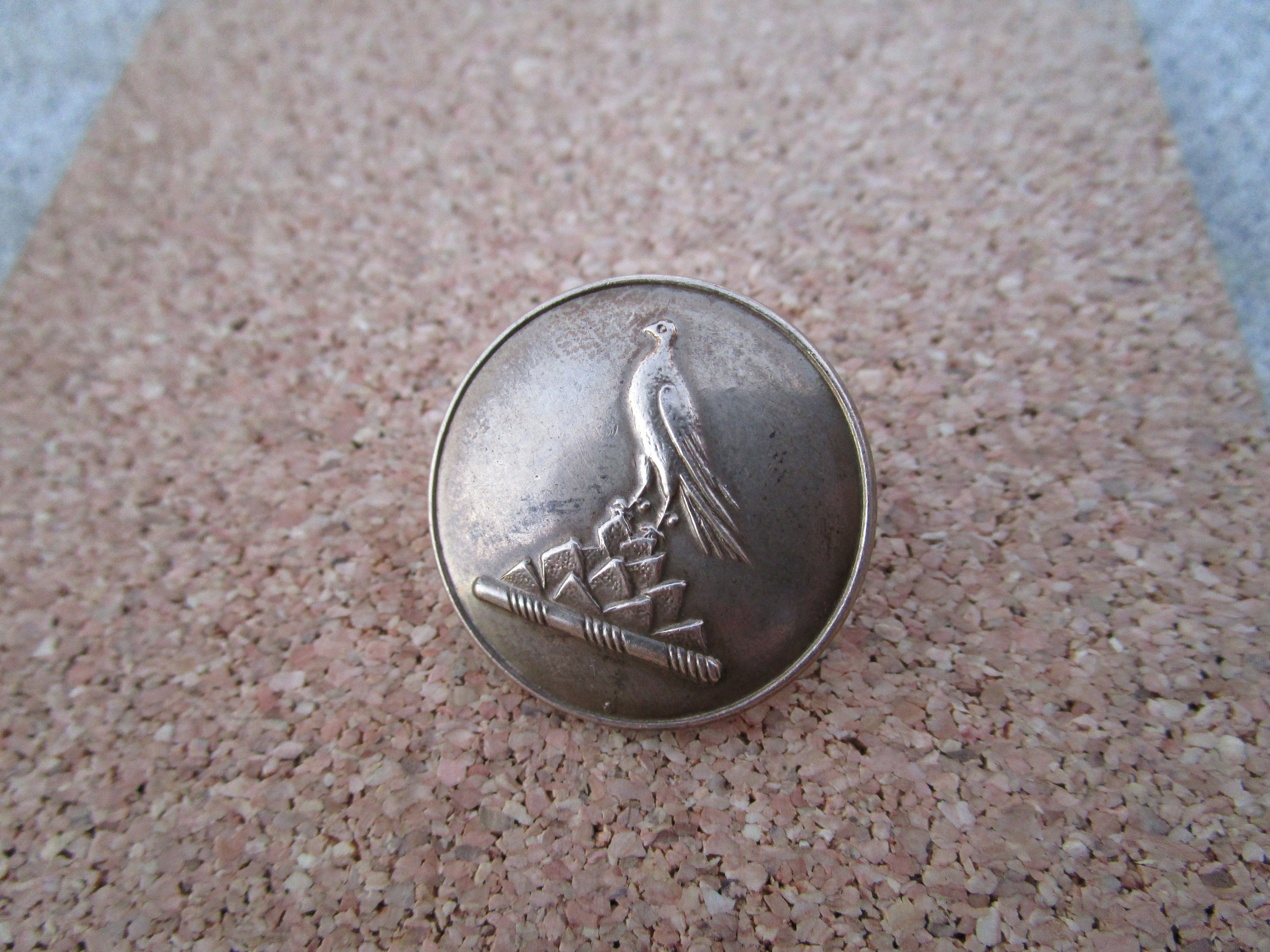 Antique British Livery Button Featuring a Falcon Bird on a - Etsy