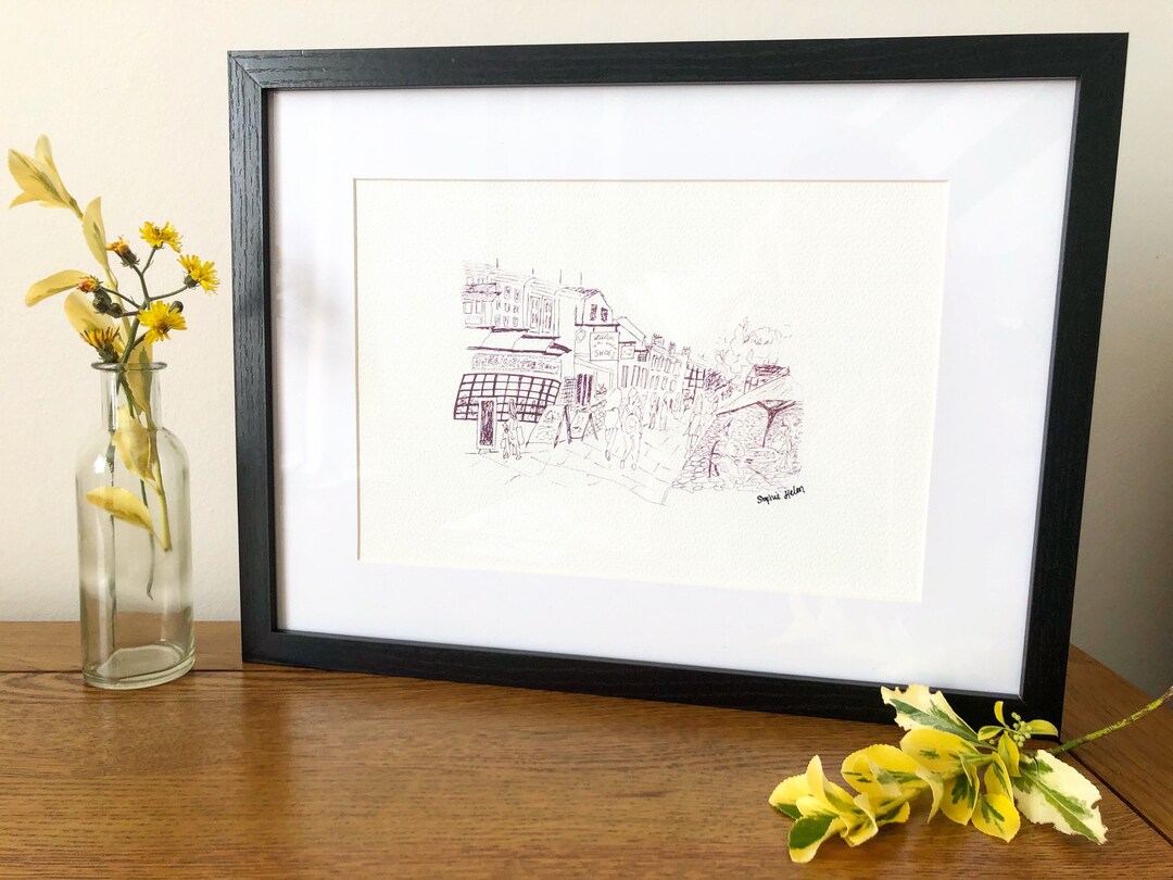 Exeter Devon Pen Sketch Prints Set - Etsy