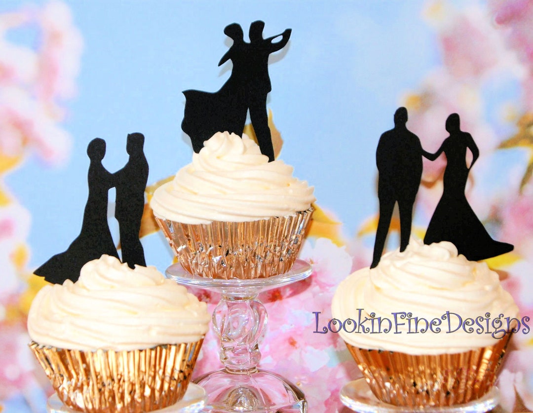 Ballroom Dancer Cupcake Toppers - Etsy