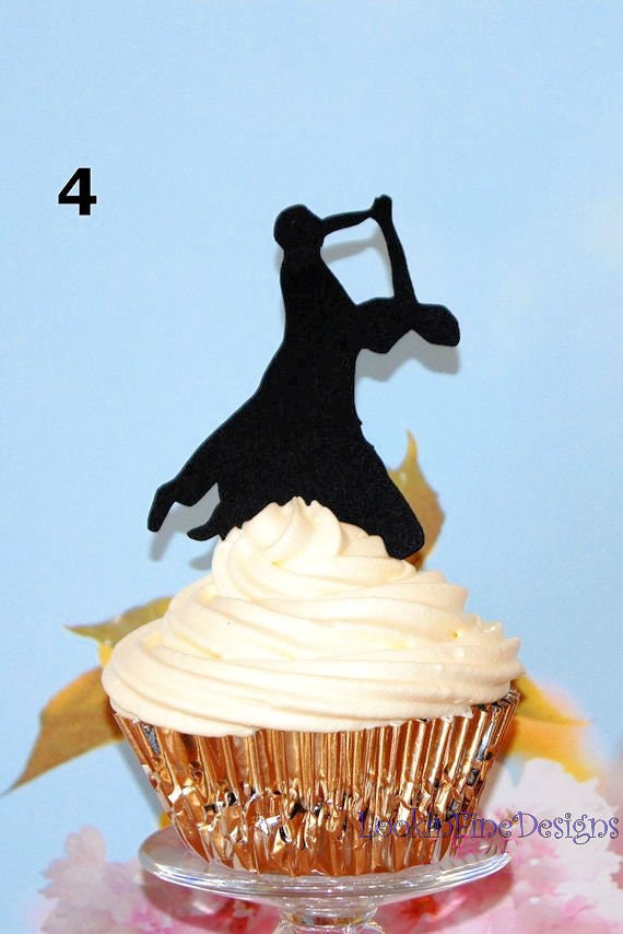 Ballroom Dancer Cupcake Toppers - Etsy