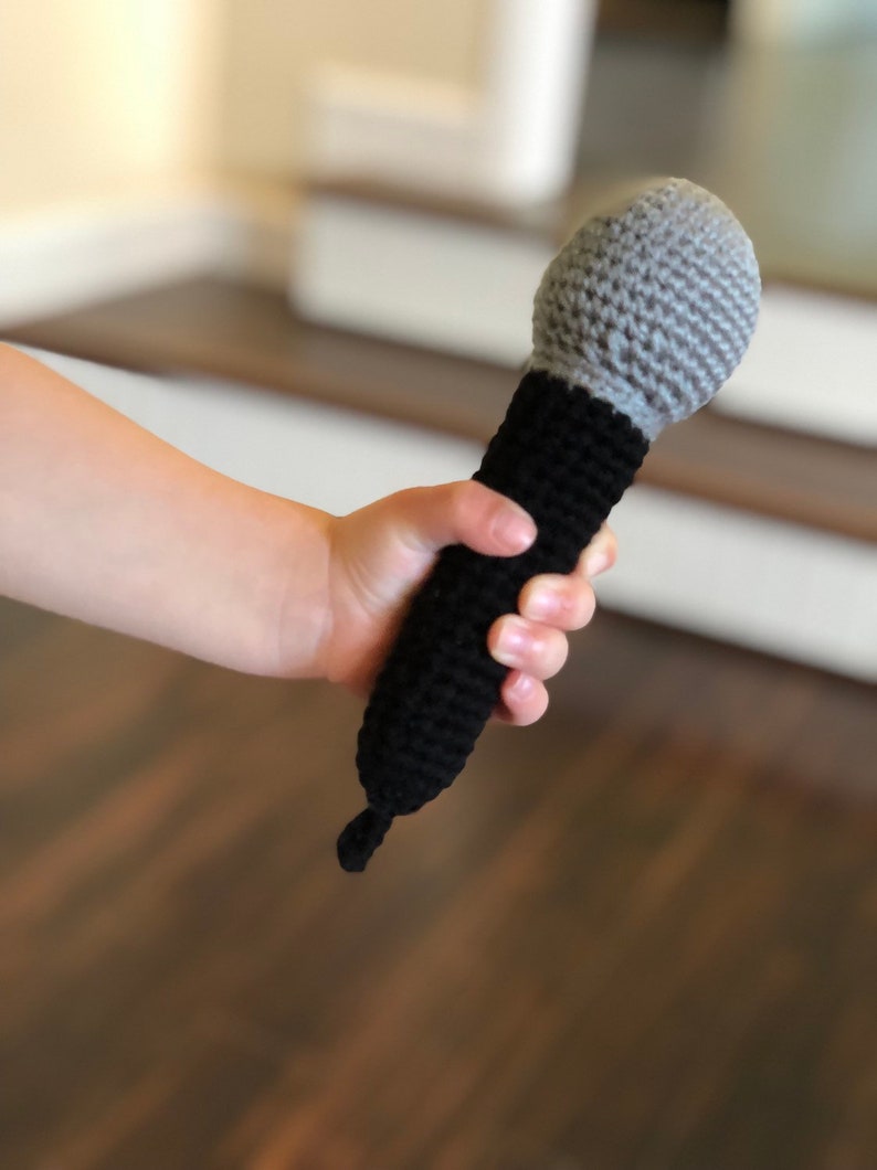 Microphone Rattle- Crochet Amigurumi Baby Toy - Etsy