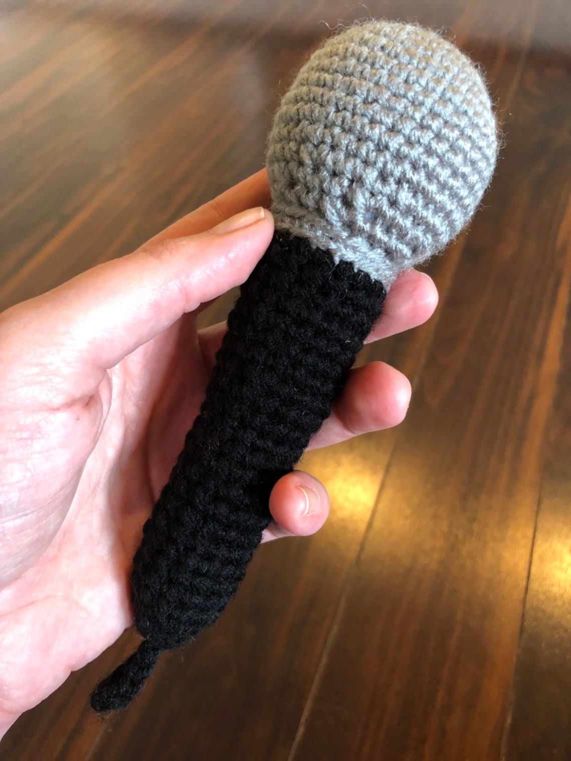 Microphone Rattle- Crochet Amigurumi Baby Toy - Etsy